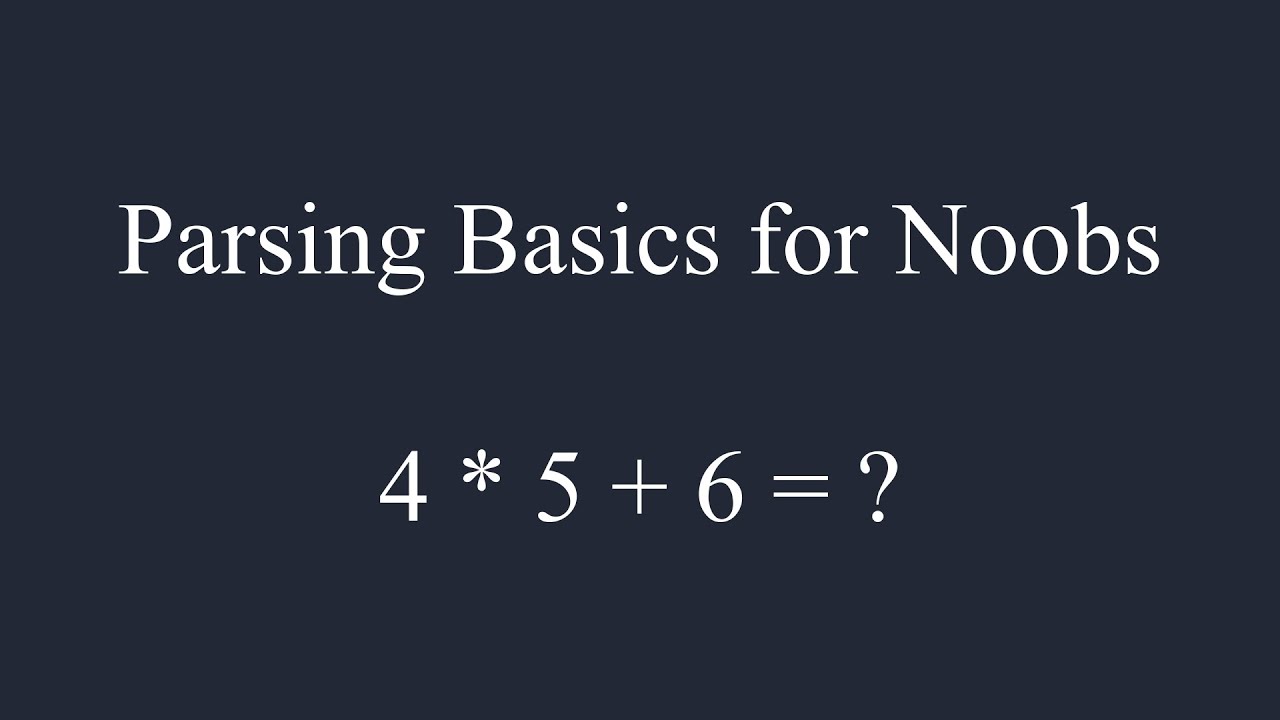Parsing is much simpler than you think!
