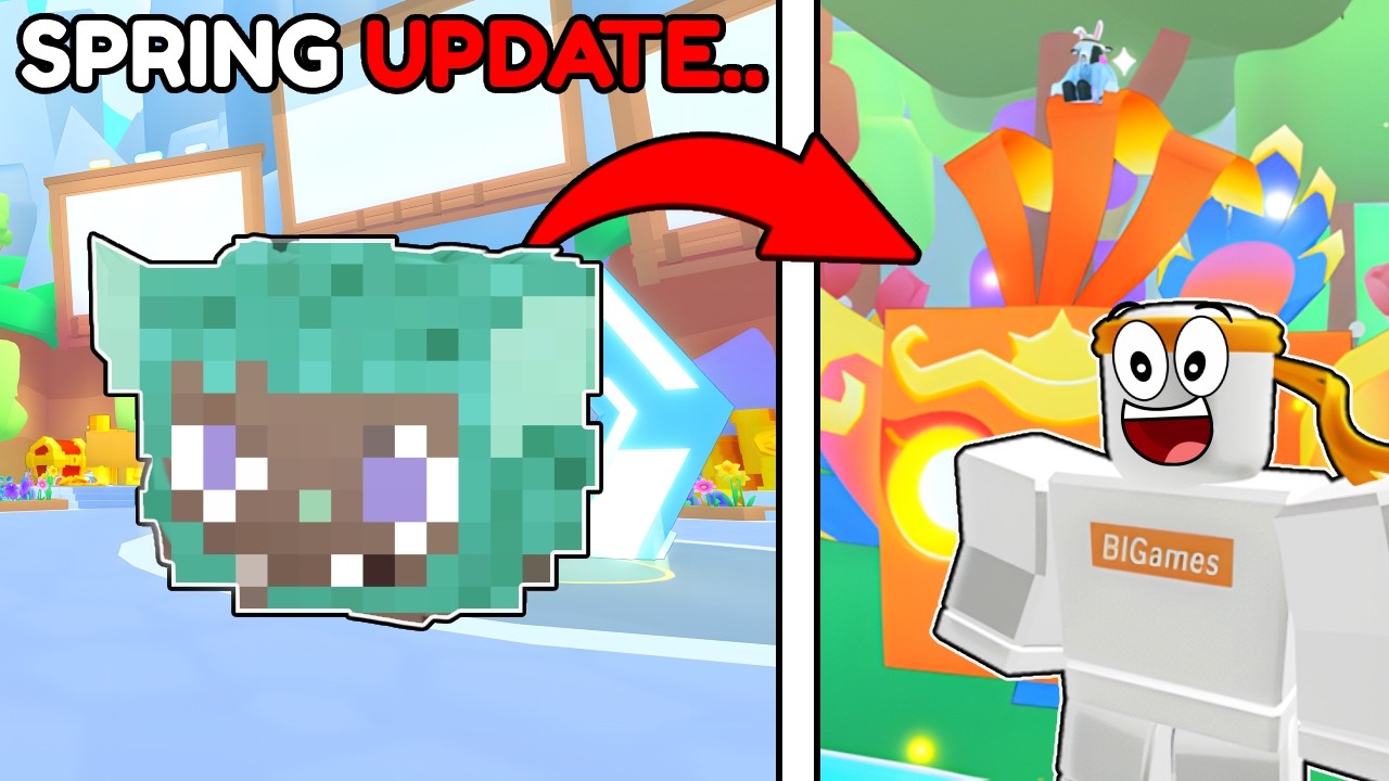 *NEW* Spring update LEAKS in pet simulator 99! (Roblox)
