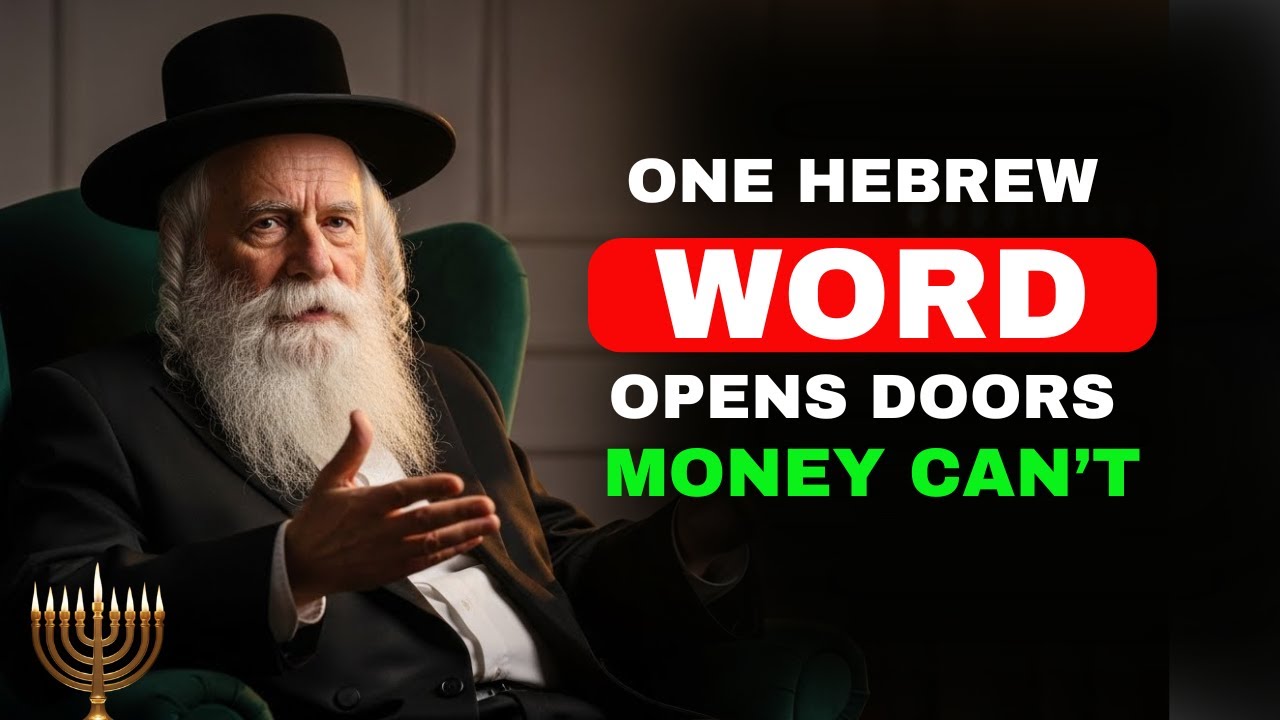 The Ancient Hebrew Word That Opens Doors Money Cannot Open | Jewish Wisdom