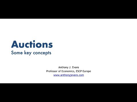 Auctions: Some Key Concepts