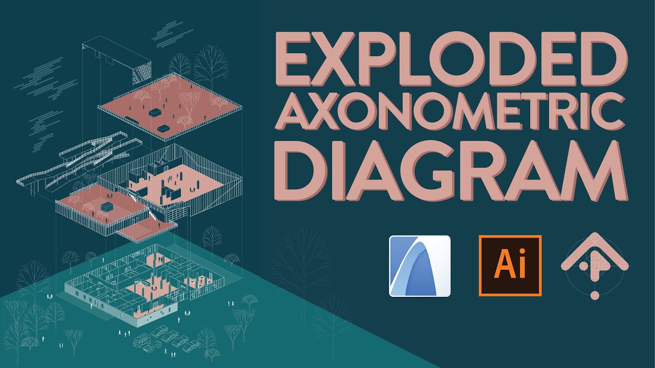 How To Create EXPLODED AXONOMETRIC Diagram | Archicad And Illustrator Tutorial