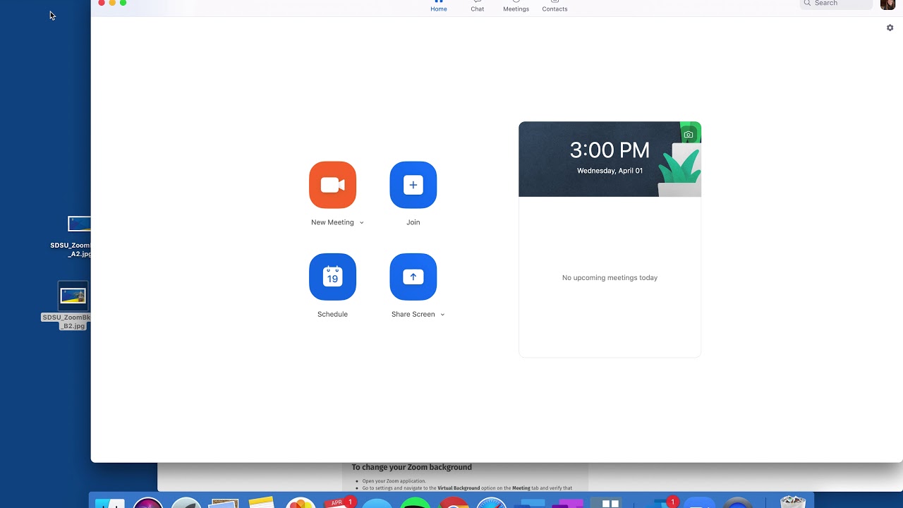 SDSU Virtual Zoom Background