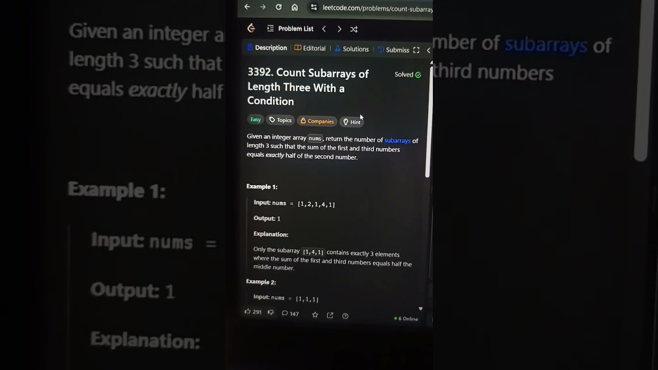 Today Leetcode 3392 Solution | Java C++ Python | Daily Coding Shorts #motivation #shortsindia#coding