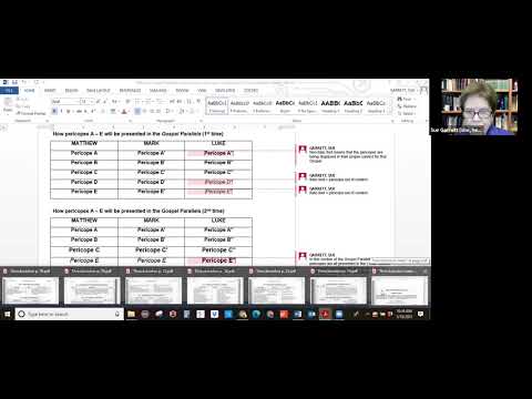 Using Throckmorton's Gospel Parallels