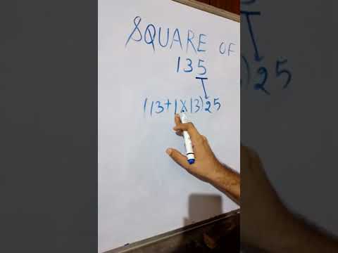 Trick to find square of 135 #shorts #shortvideo