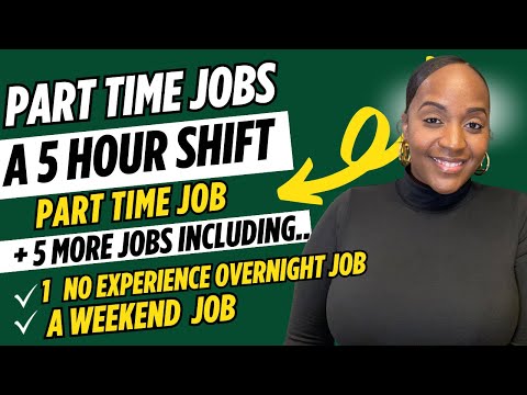 5 Hour Shift, Overnight & Weekend Part Time Remote Work From Home Jobs