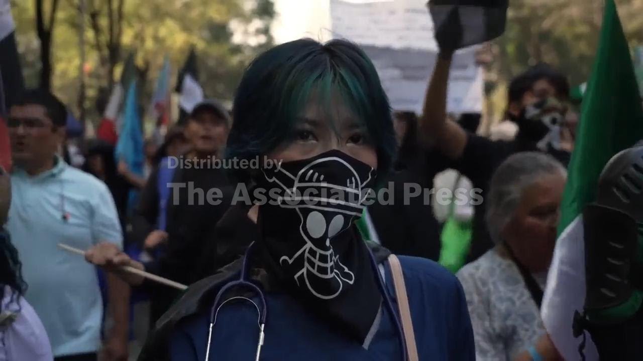 Gen Z protesters rally in Mexico City against Sheinbaum government