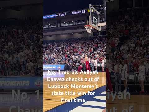 Aaliyah Chavez gets standing ovation when she checks out of Monterey Lubbock’s state title game