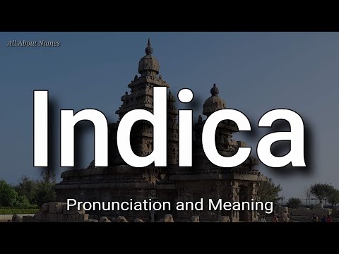 Indica - Pronunciation and Meaning