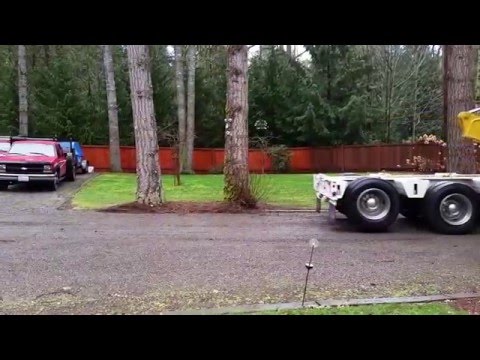🌲Lowboy & heavy equipment- Logging jobs here we come! Logging Maple Valley Auburn Duvall Washington