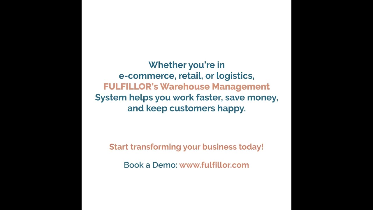 Boost Your Supply Chain with FULFILLOR | Faster, Smarter, Error-Free Operations. #WMS #3plsoftware