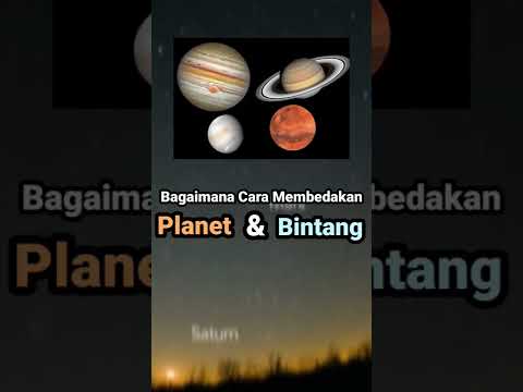 CARA MEMBEDAKAN BINTANG & PLANET DI LANGIT MALAM #shorts