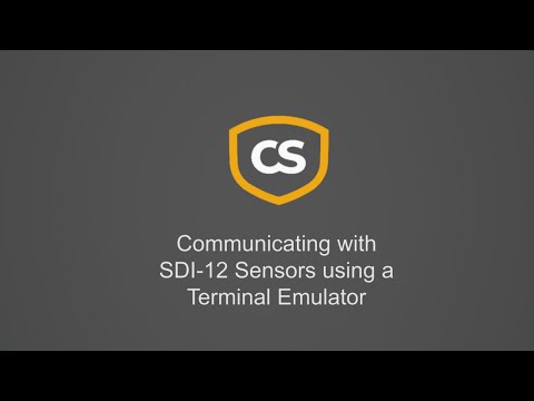 SDI-12 Sensors | Transparent Mode: Communicating with an SDI-12...