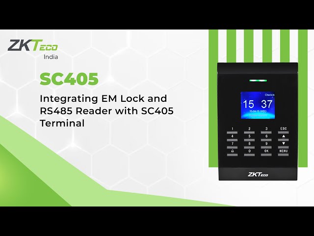 Card Based Attendance management System - ZKTeco Standalone Access Control SC405 Service ...