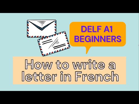 How to write a letter in French | DELF A1 Practice