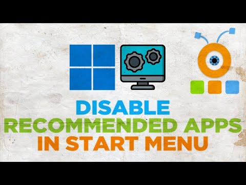 How to Disable Recommended Apps in Start Menu on Windows 11