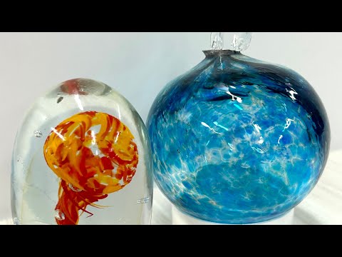 Creating Blown and Sculptural Glass Art in our Furnace - Video