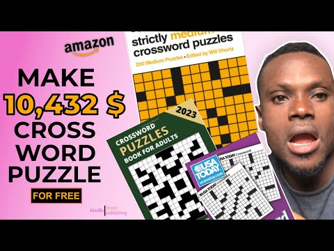How to Make Crossword Puzzle Book for Amazon KDP With Free Software and Make 10432$ Per Month