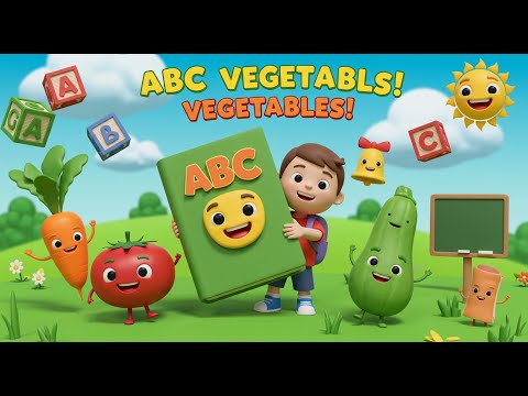 ABC with Vegetables π½ Learn Alphabet A to Z with Healthy Veggies! #nurseryrhyme #viralvideo