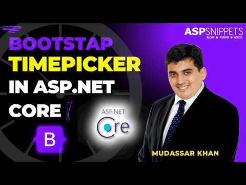 Implement Bootstrap TimePicker in ASP.Net Core