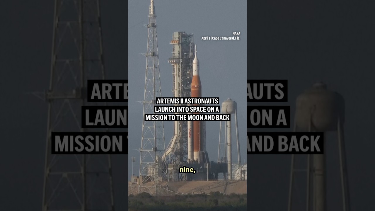 Artemis II astronauts launch into space on a mission to the moon and back