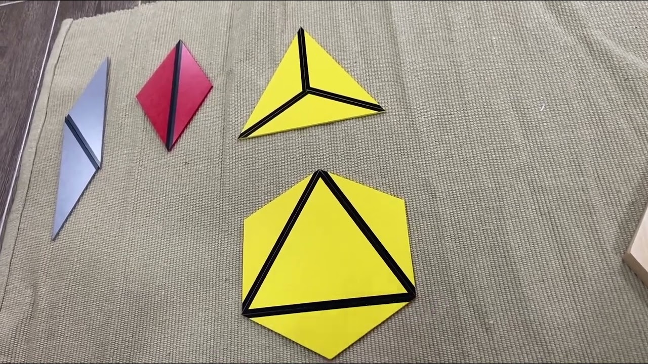 Sensorial - Constructive Triangles (Large Hexagonal box)