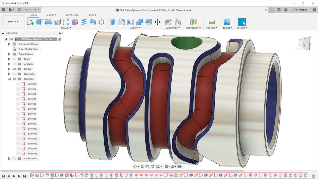 Fusion 360 Cylindrical Cam