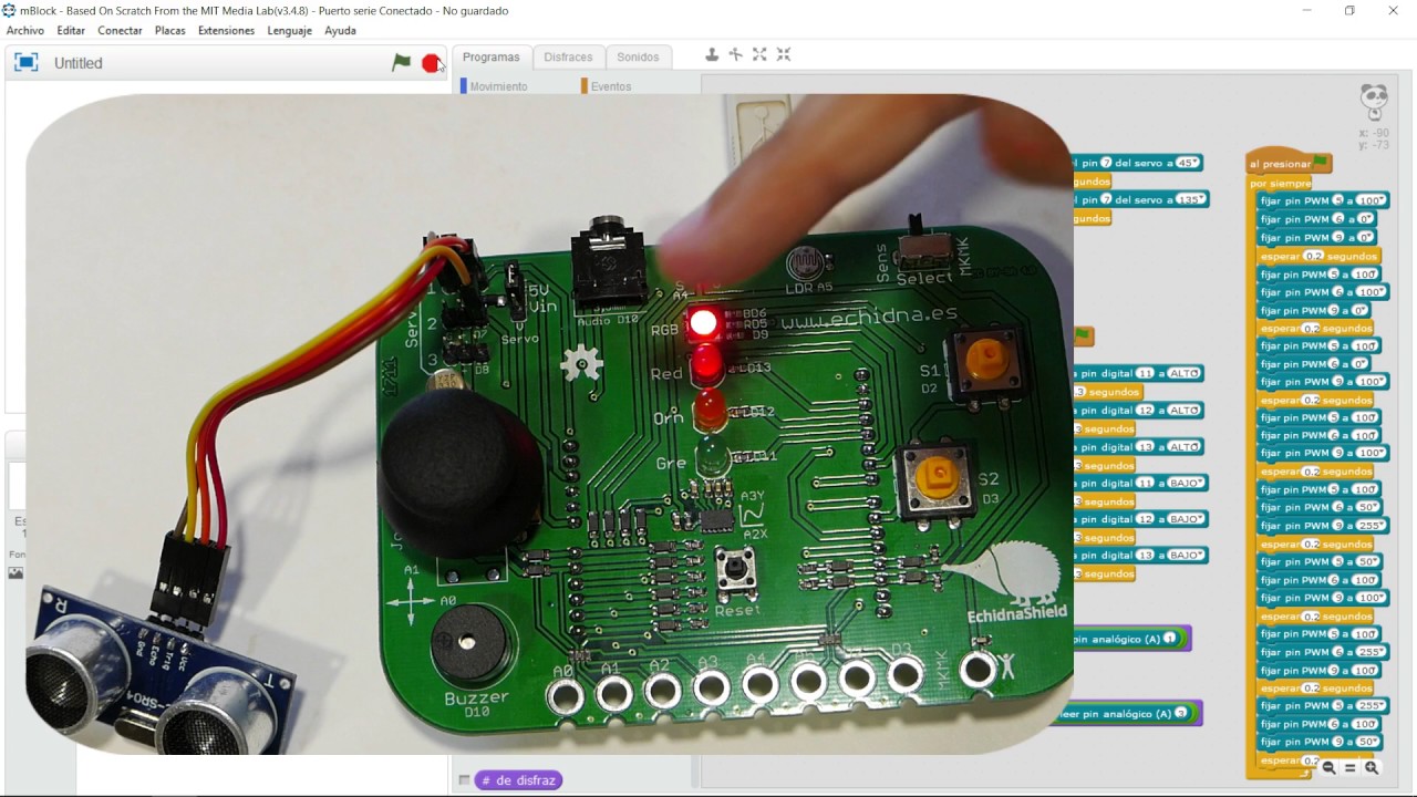 EchidnaShield. El escudo de prácticas para Arduino diseñado por ...