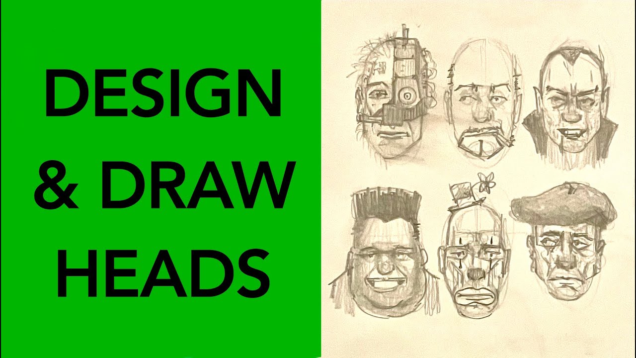 How to Design and Draw Heads & Faces (Character Design Deep Dive)