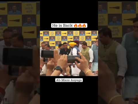 He is Back !!! #arvindkejriwal #aamaadmiparty #loksabhaelection2024