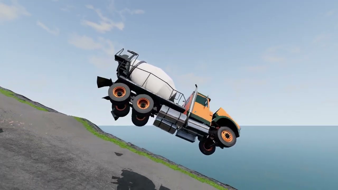 Soapbox race but with no brakes Epic High Speed monster trucks jumps & crashing #01 | BeamNG Drive