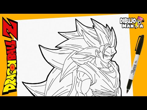 COMO DIBUJAR A GOKU SSJ3 | DIBUJOS DE DRAGON BALL Z