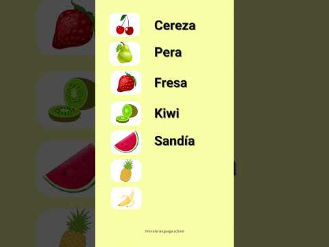 Fruits in Spanish #learnspanish