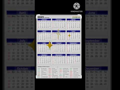 Calendar 2025#holidays list2025