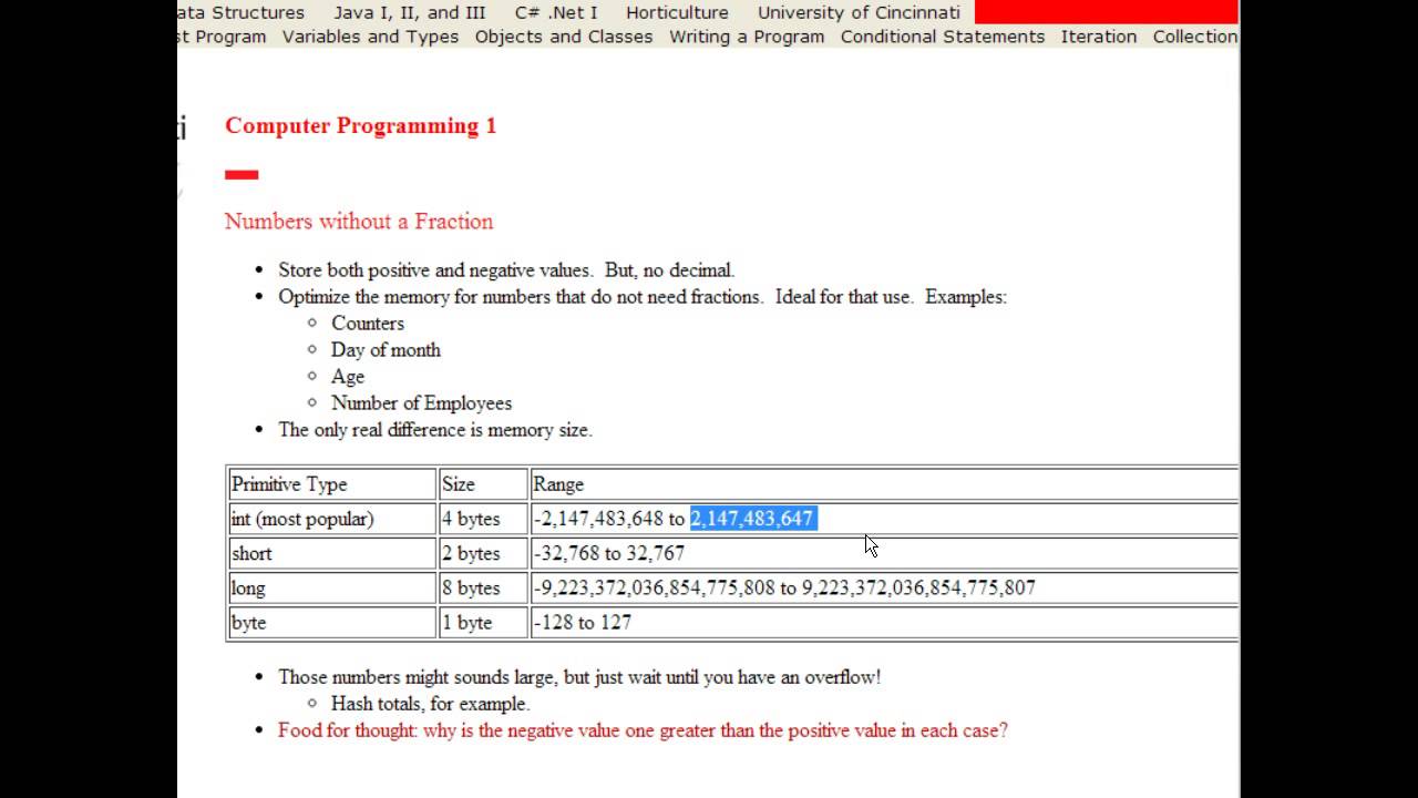 Java Programming Terms and Common Syntax Errors