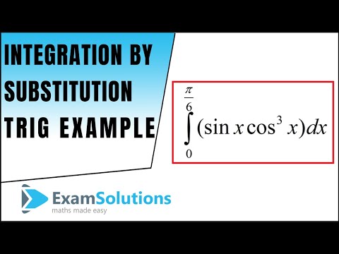 How to Integrate by substitution - Trig example to try with limits ...