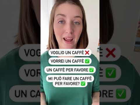 How To Order A Coffee Politely In Italian #shorts