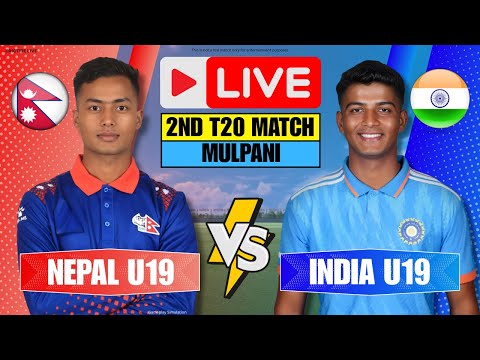 Live : India U19 vs Nepal U19 t20 Match| game Simulation | ind vs nep Live
