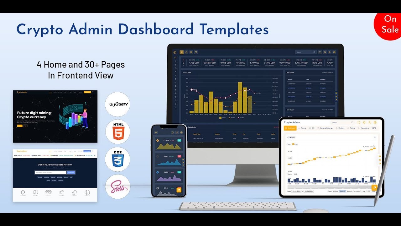 Tokenize CryptoCurrency Admin Templates Dashboard Bootstrap 5 with Light Theme