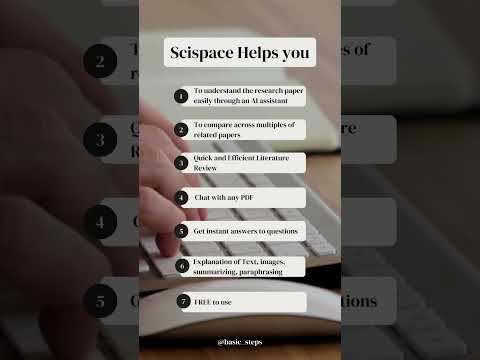 Best AI Research Assistant for Researchers #basicsteps #shorts #scispace #literaturereview