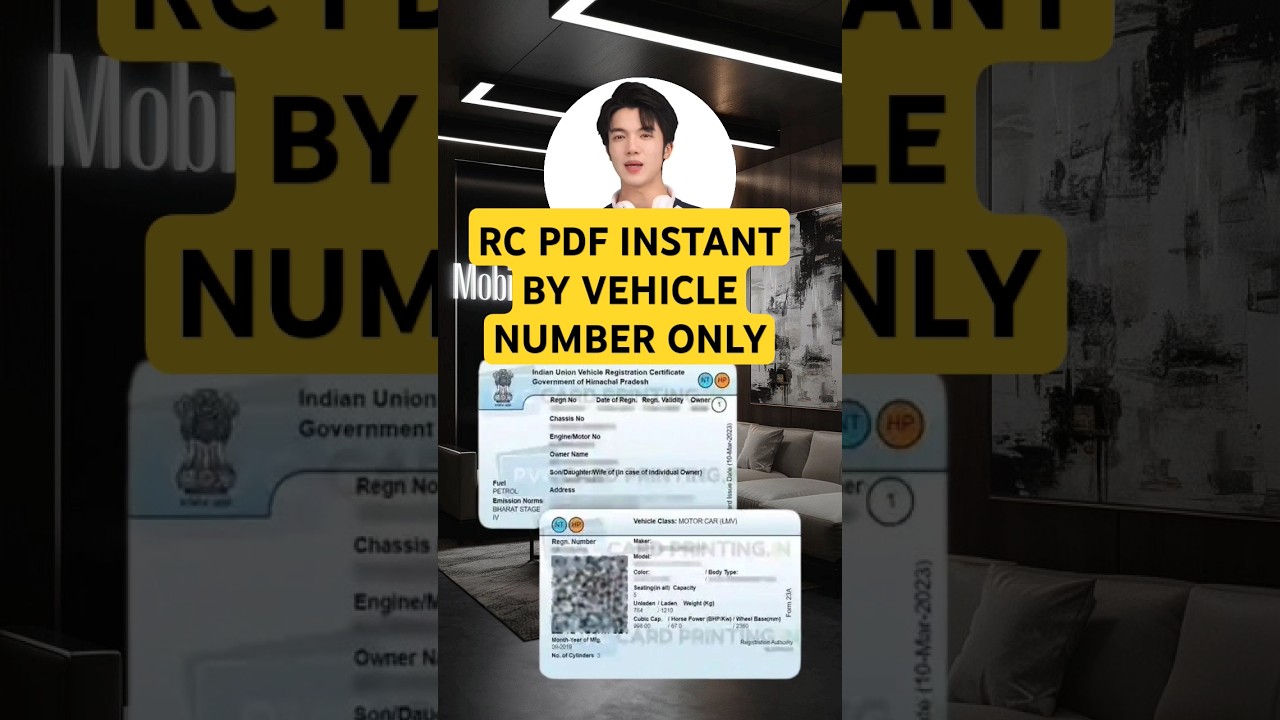 RC PDF By Registration Number Only 2024 ||RC PDF Instant Kaise Nikale Mobile Se|Lost RC PDF Download