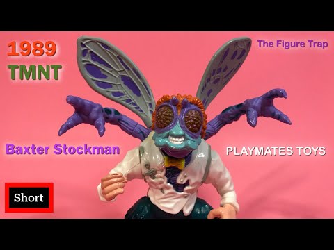 BAXTER STOCKMAN - TMNT 1989 Playmates Toys SHORT Action Figure Review Toy Unboxing #shorts