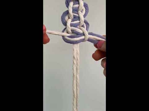 DIY Macrame || How to tie a Square Knot- fancy version!