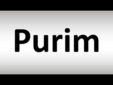 How to Pronounce Purim