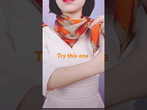 How to 👔 a scarf 🧣|scarf around neck | perfect stylish silk scarf tie method