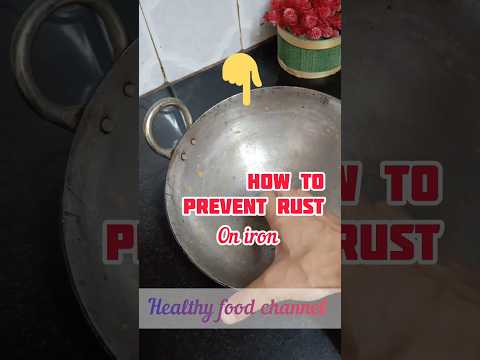 how to prevent rust on iron skillet utensils 😱 #shortsfeed