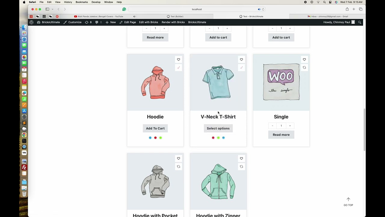 A short demo about the quick add form for the variable products