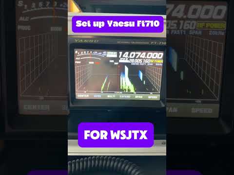 Yaesu FT-710 WSJT-X settings WSJTX setup for Yaesu FT-710 on windows FT8 FT4 WSPR