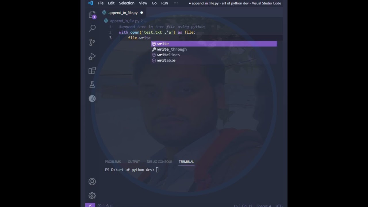 How To Append Content in  Text File Using Python