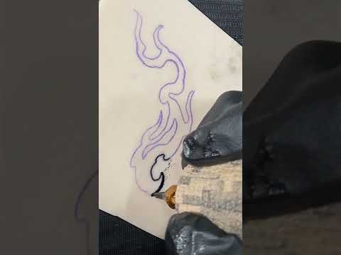 Tattoo Lining Techniques Practice For Beginners #Tip2
